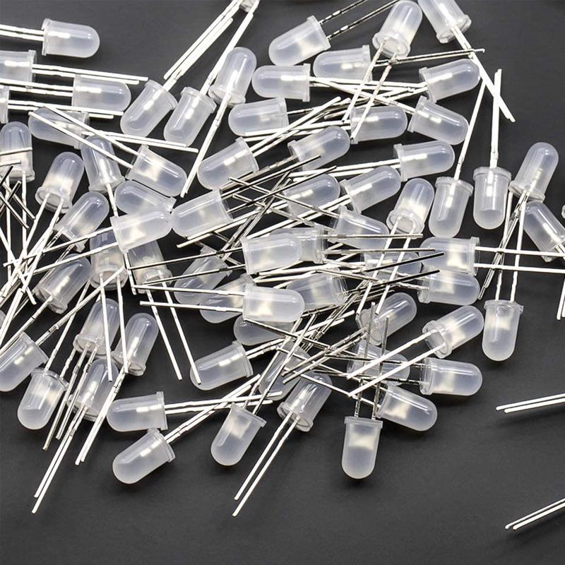 5mm White Diffuse LED Lamp [50pcs Pack]